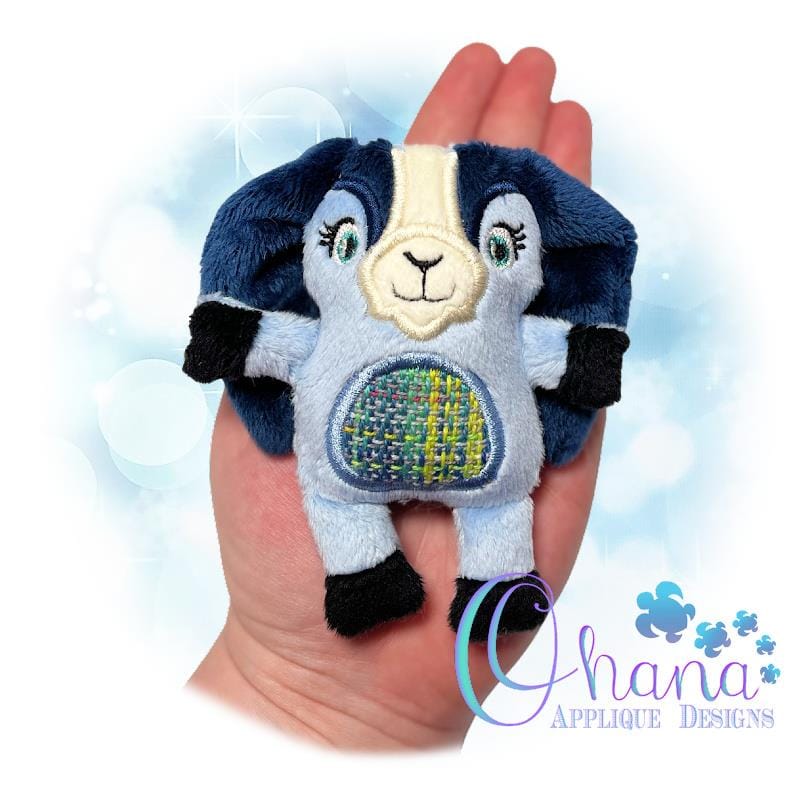 Gizelle Goat Stuffie Embroidery Design - Ohana Applique Designs