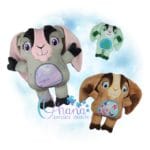 Gizelle Goat Stuffie Embroidery Design - Ohana Applique Designs