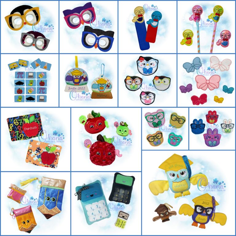 School Week Bundle - Mar 25th, 2022 Embroidery Design- OAD