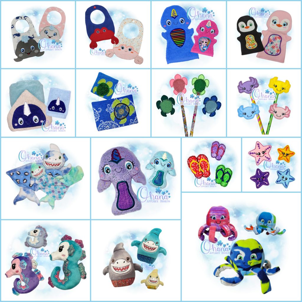 Water Life Week Bundle - Apr 15th, 2022 Embroidery Design- OAD