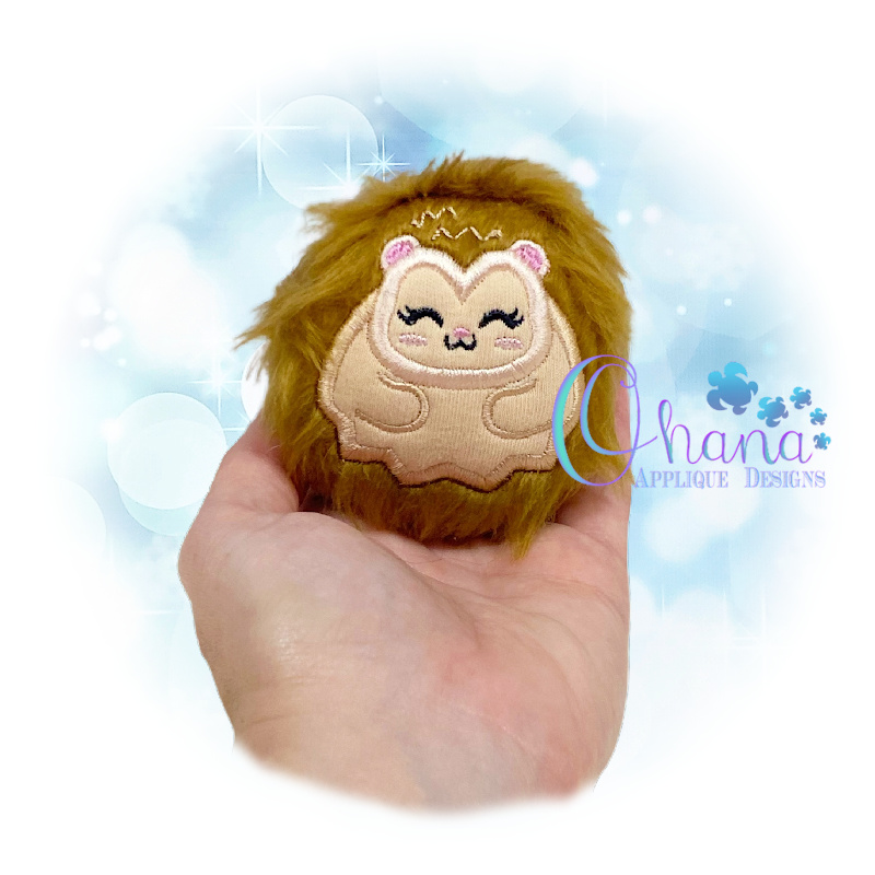 Sleepy Hedgehog Eggie Stuffie Embroidery - Ohana Applique Designs
