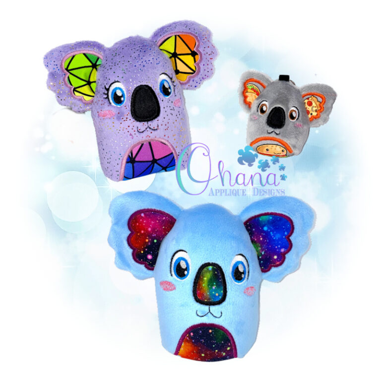 Koala Eggie Stuffie Embroidery- Ohana Applique Designs