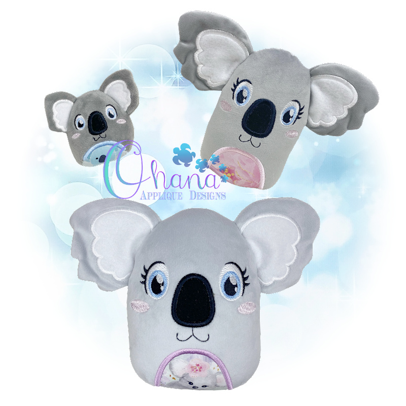Koala Eggie Stuffie Embroidery- Ohana Applique Designs