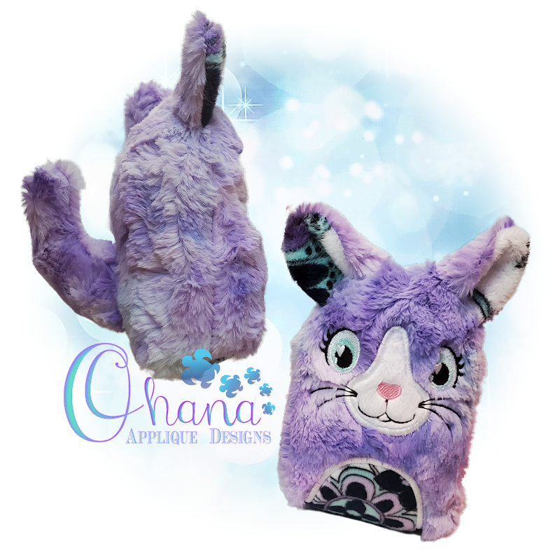 Cat Eggie Stuffie Embroidery Design- Ohana Applique Designs