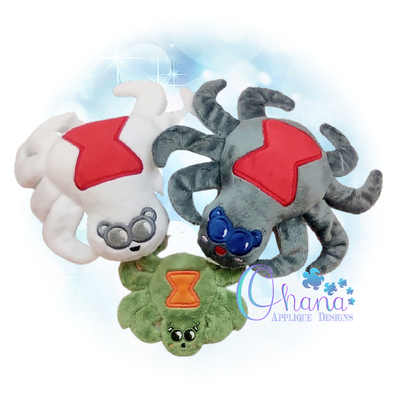 Webster Spider Stuffie Embroidery Design- Ohana Applique Designs
