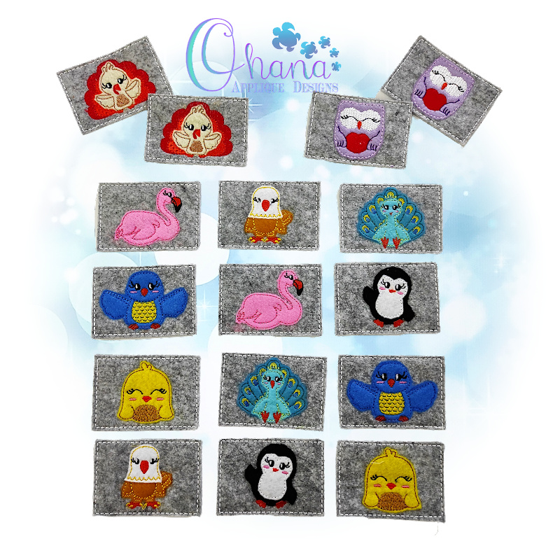 Bird Matching Card Game - Ohana Applique Designs