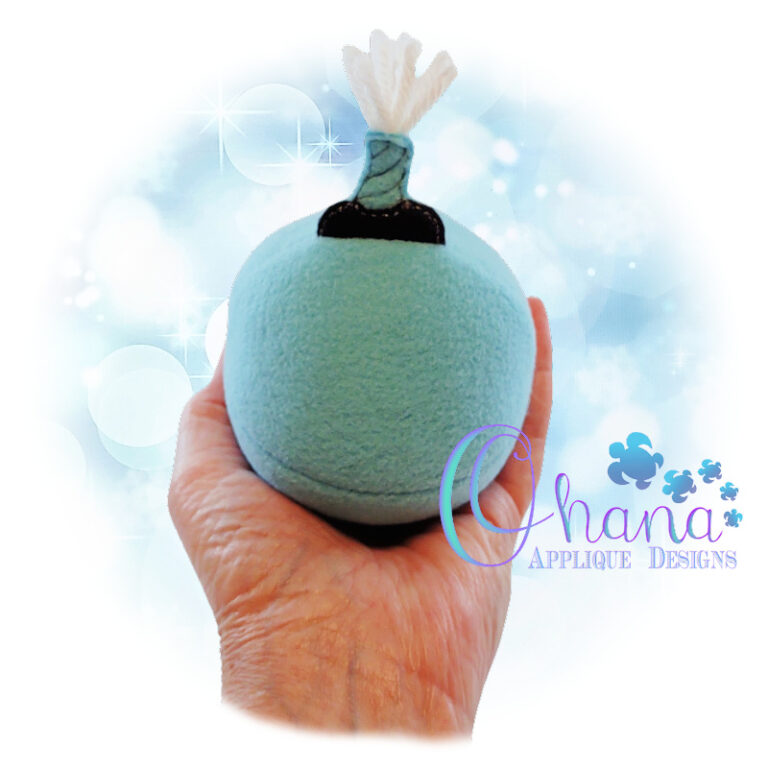 Ball Bomb Stuffie Embroidery Design- Ohana Applique Designs