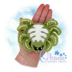 Skelly Spider Stuffie Embroidery - Ohana Applique Designs