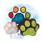 Paw Print Stuffie Embroidery Design - Ohana Applique Designs