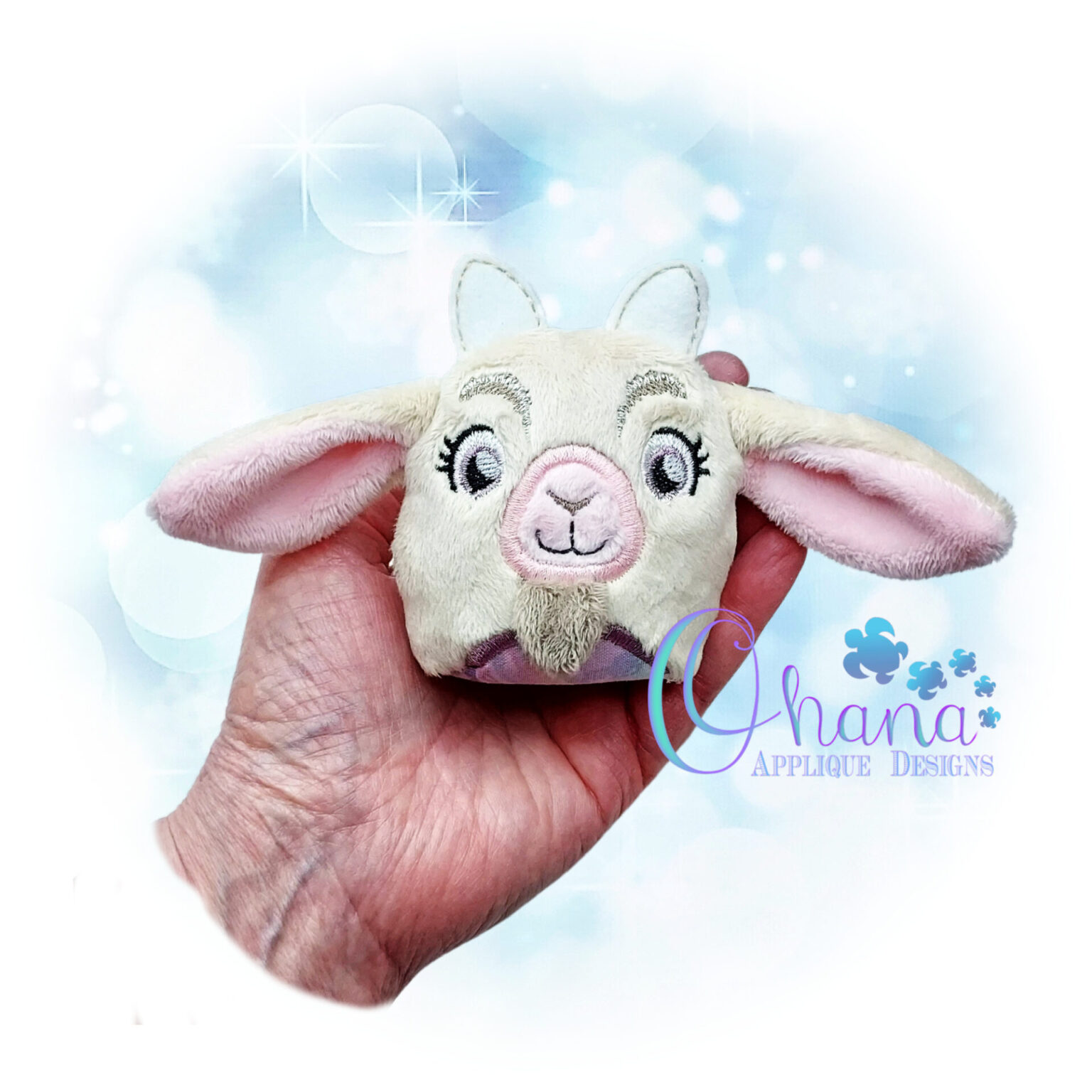 Goat Eggie Stuffie Design - Ohana Applique Designs