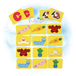 Letter C Matching Card Game - Ohana Applique Designs