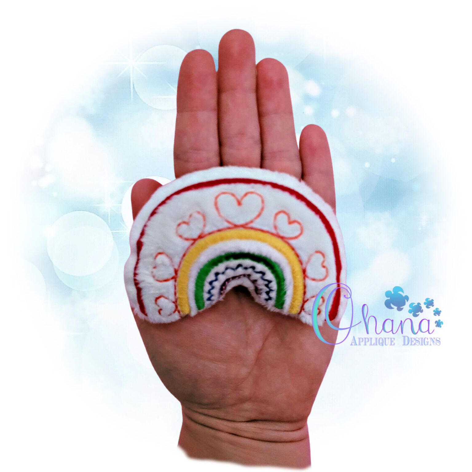 Boho Rainbow Stuffie Design - Ohana Applique Designs
