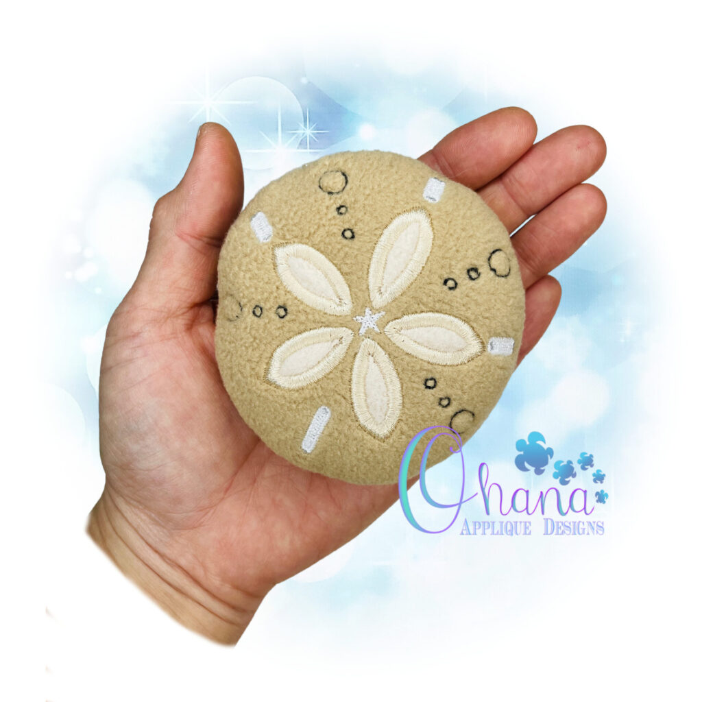 Sand Dollar Stuffie Design - Ohana Applique Designs