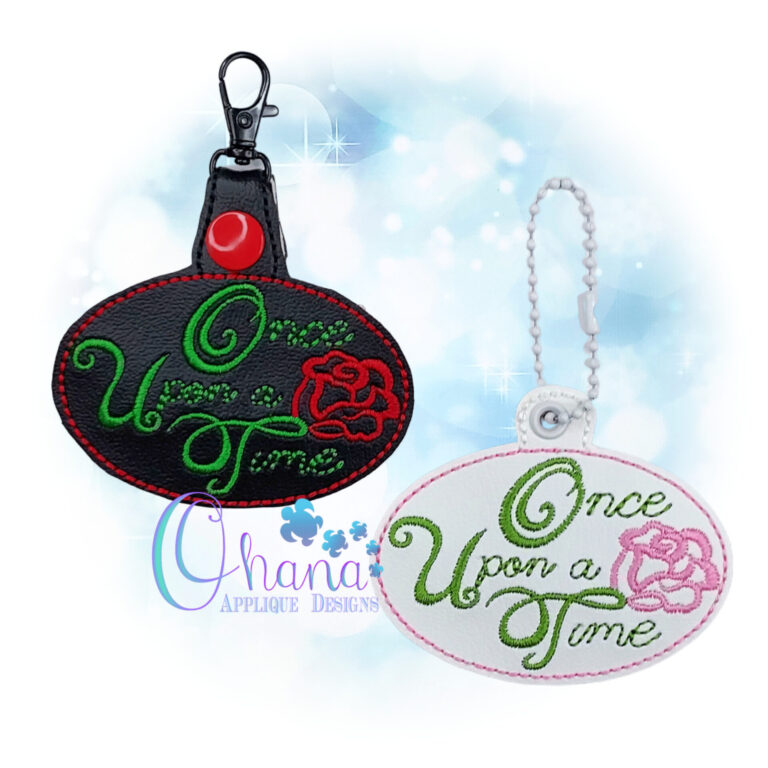 Once Upon a Time Key Chain Design - Ohana Applique Designs
