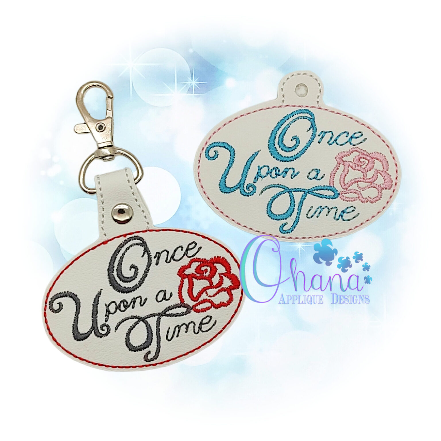 Once Upon a Time Key Chain Design - Ohana Applique Designs