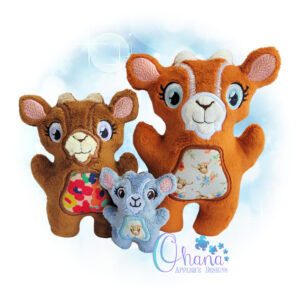 Gracie Goat Stuffie Design - Ohana Applique Designs