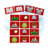 Letter M Matching Card Game - Ohana Applique Designs