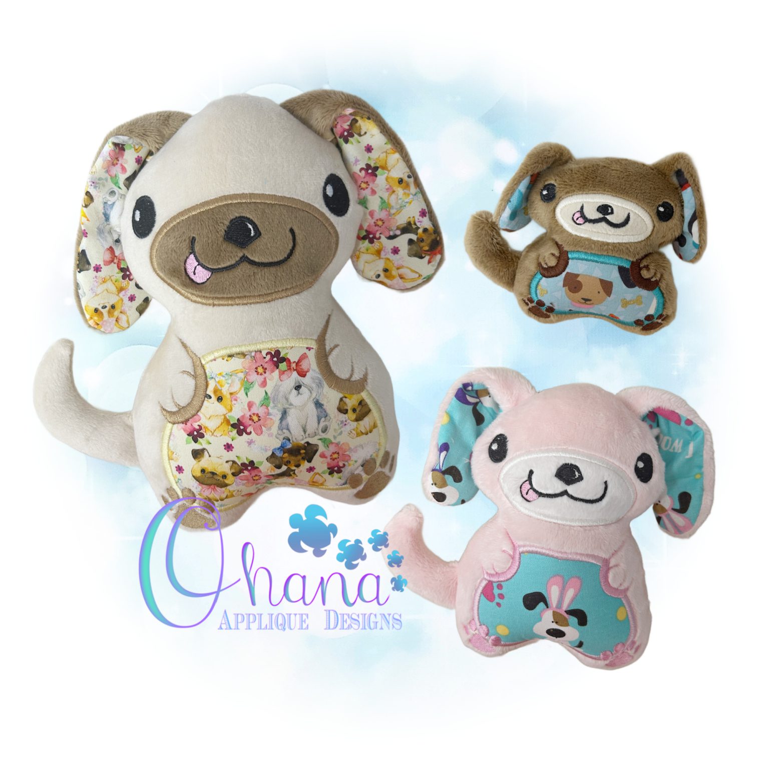 Petunia Pig Stuffie Embroidery Design- Ohana Applique Designs