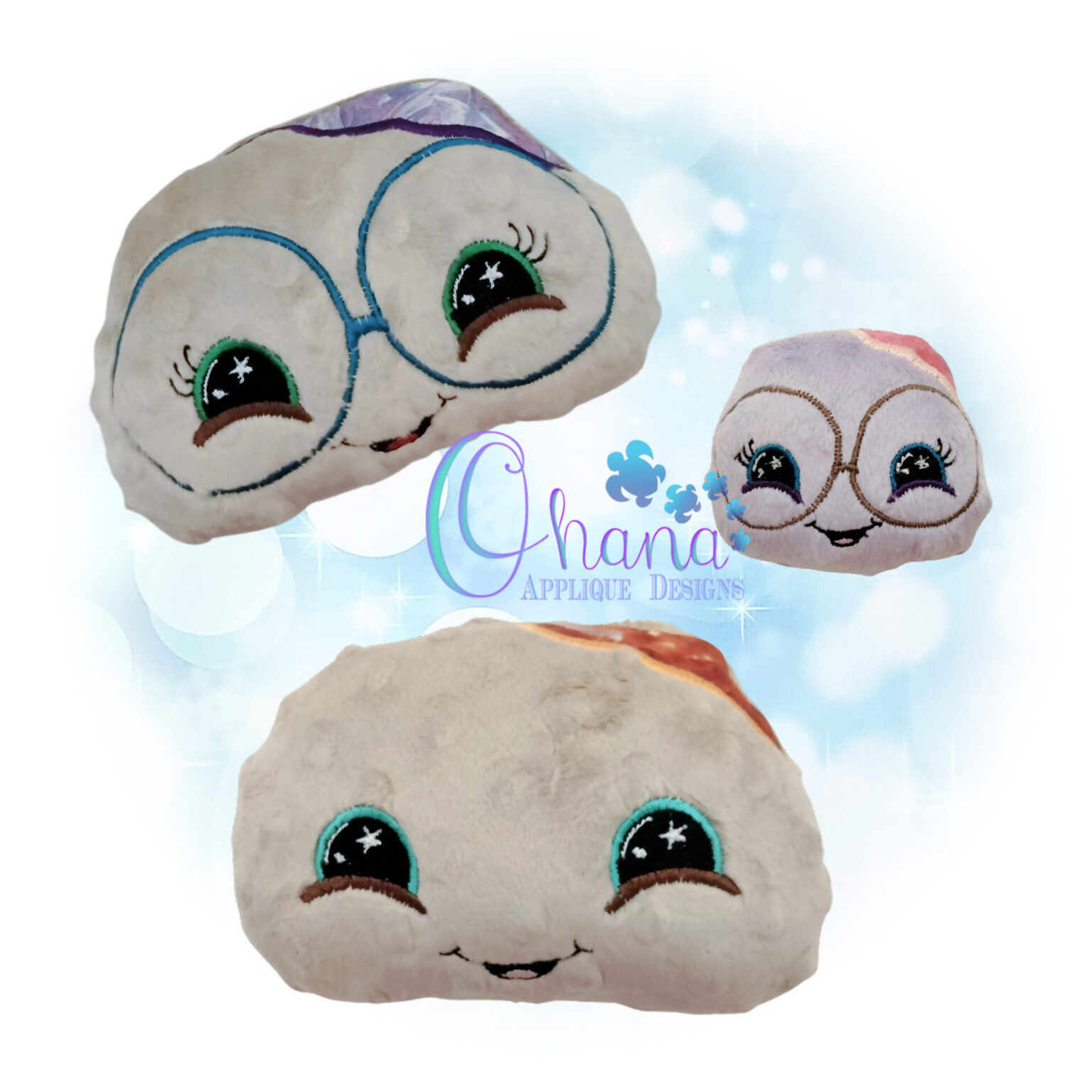 Pet Rock Stuffie Embroidery Design - Ohana Applique Designs