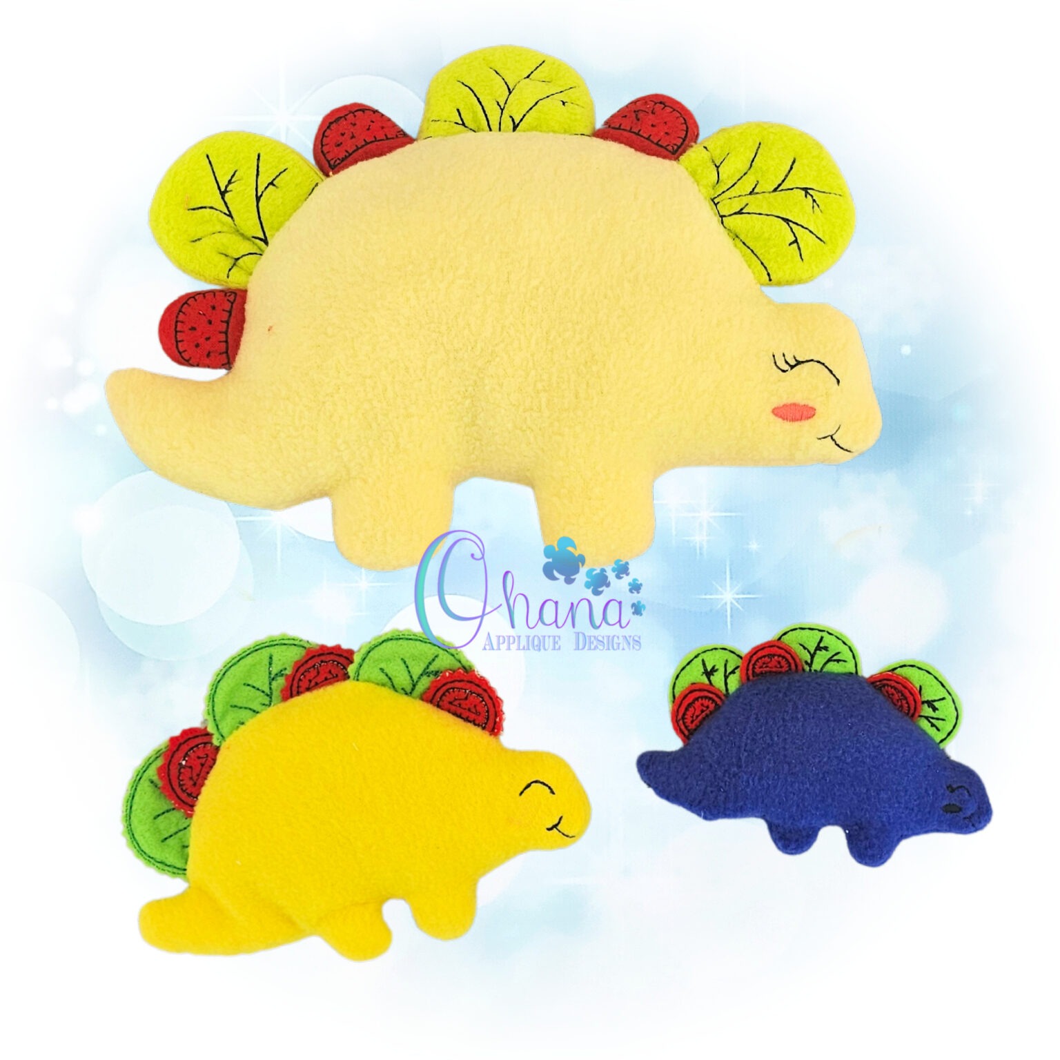 Tacosaurus Stuffie Embroidery Design - Ohana Applique Designs