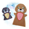 Seal Hand Puppet Embroidery Design - Ohana Applique Designs