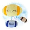 3D Football Ball Stuffie Embroidery Design - Ohana Applique Designs