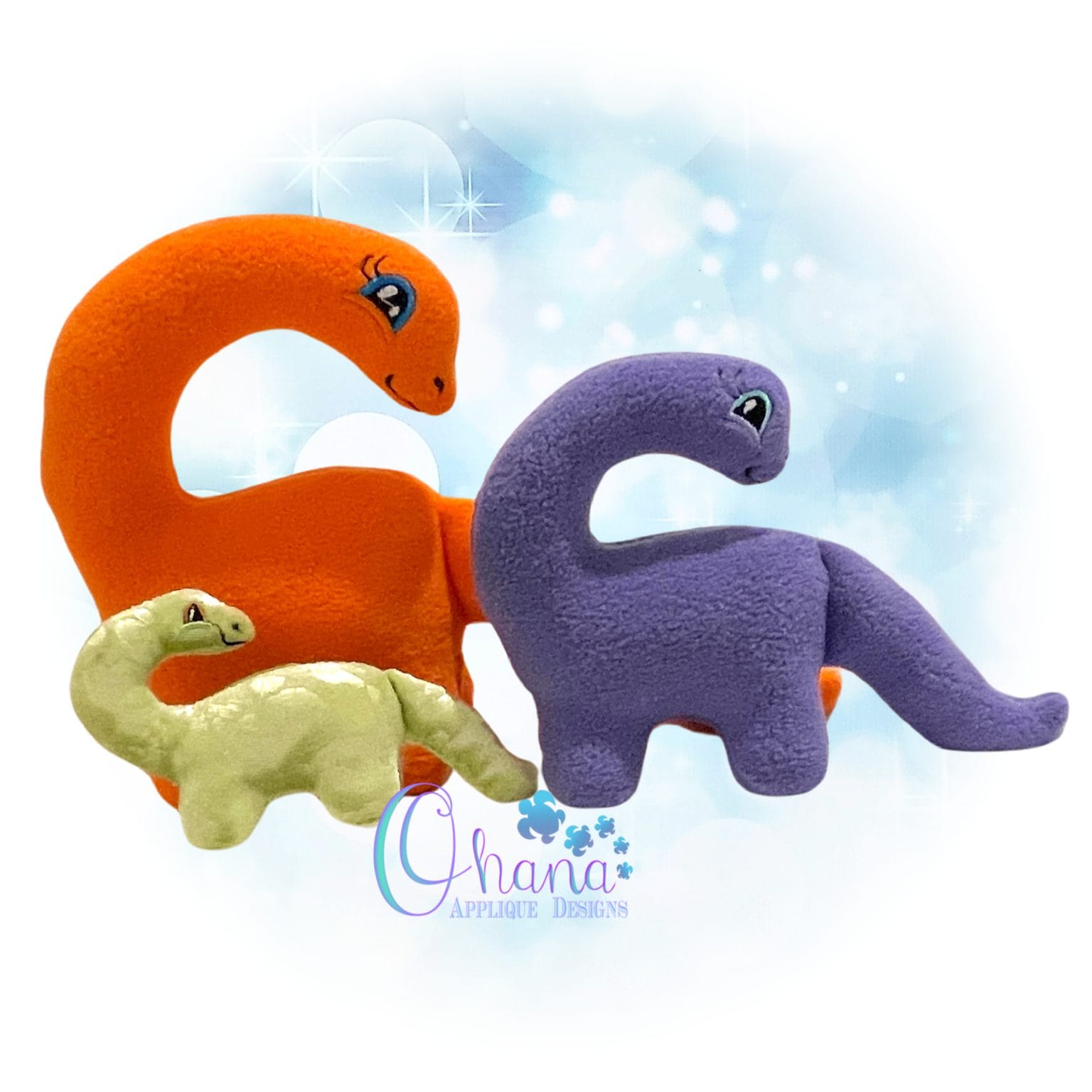 3D Standing Long Neck Stuffie Design - Ohana Applique Designs