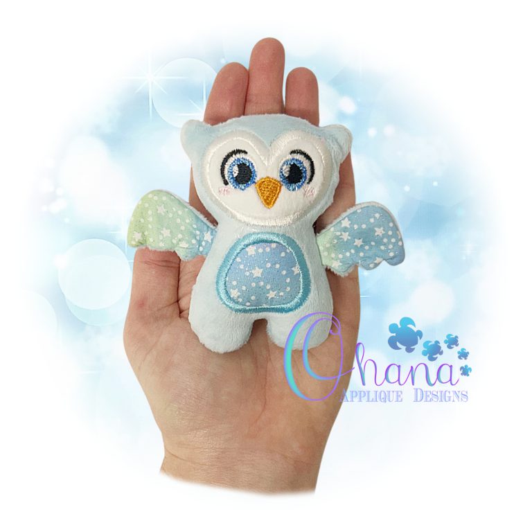 Huggable Owl Stuffie Embroidery Design- Ohana Applique Designs