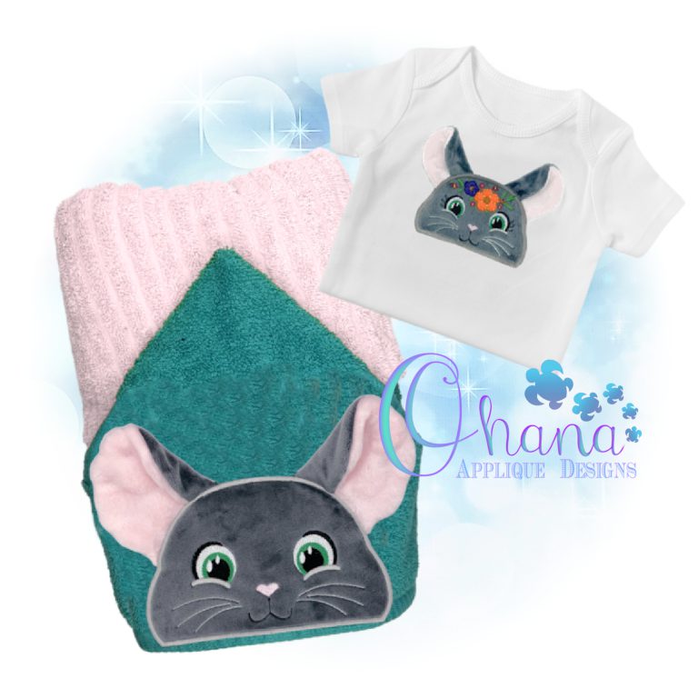 3D Mouse Peeker Embroidery Design - O.A.D.