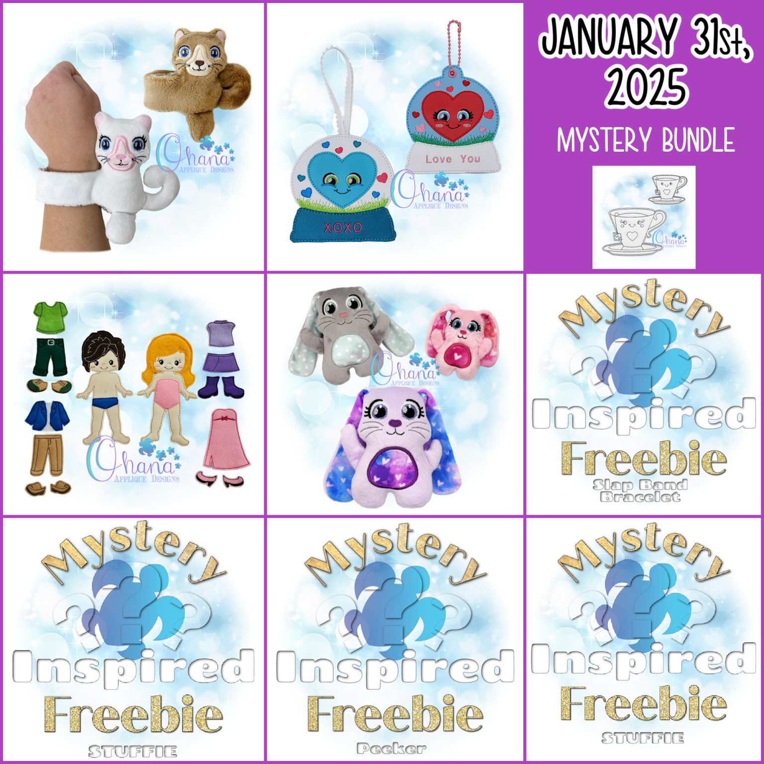 January 31st - Mystery Week Bundle Designs - OAD