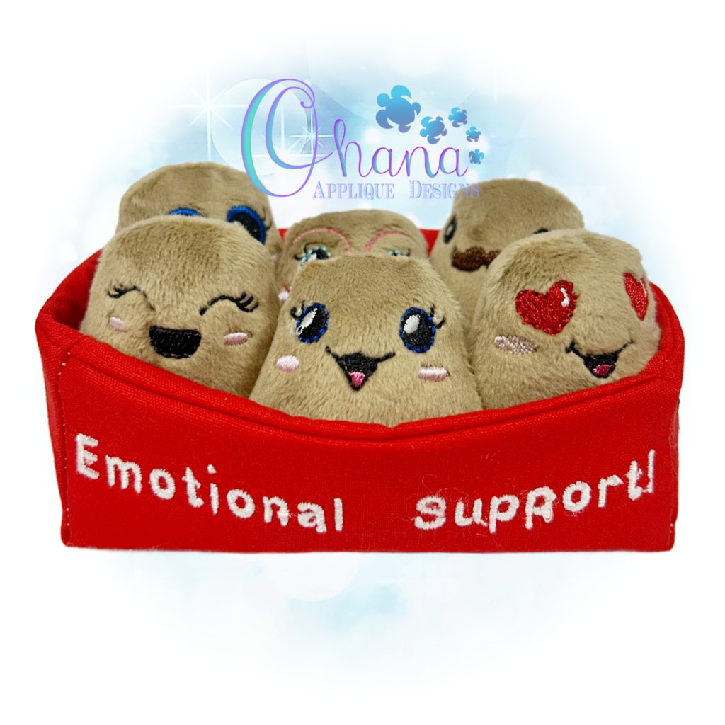 Emotional Support Nuggies Stuffie Embroidery Design - OAD