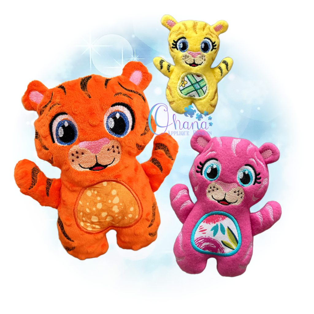Huggable Tiger Stuffie Embroidery Design- OAD