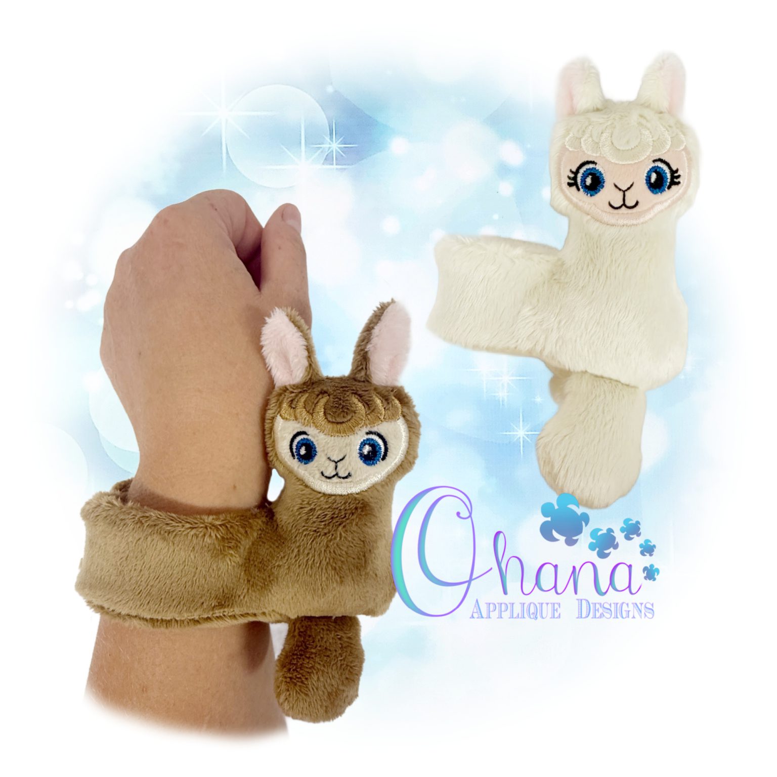 Llama Slap Bracelet Buddy Embroidery Design - OAD