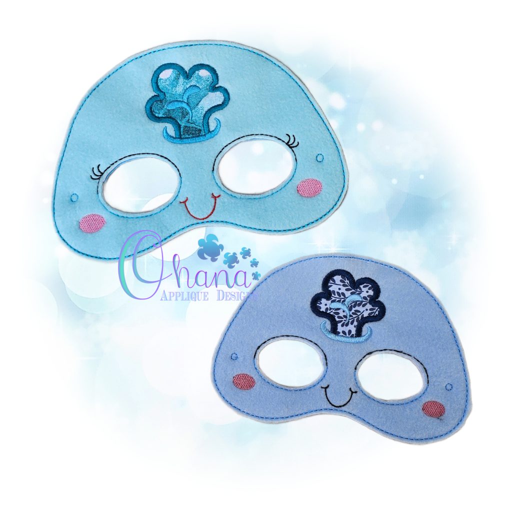 Whale Pretend Mask Design - Ohana Applique Designs