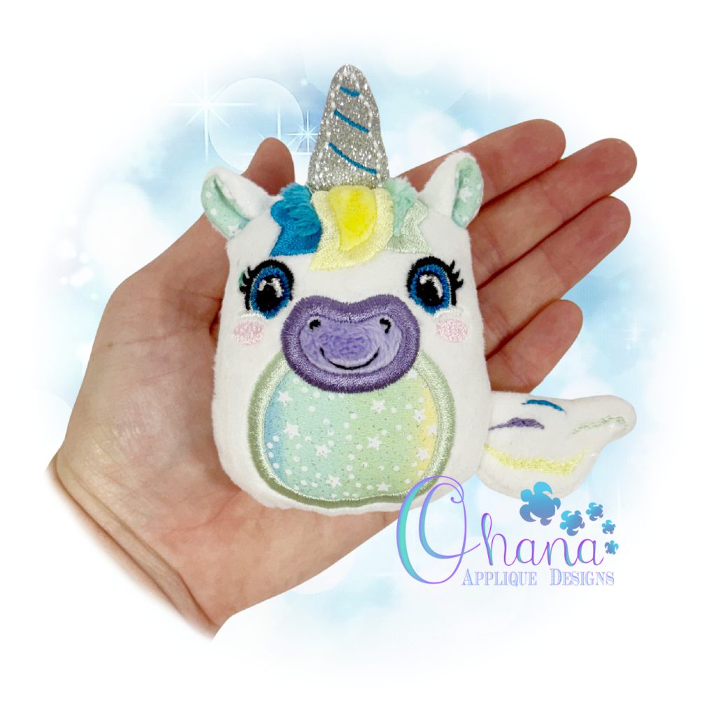 Unicorn Egglet Stuffie Embroidery Design- Ohana Applique Designs