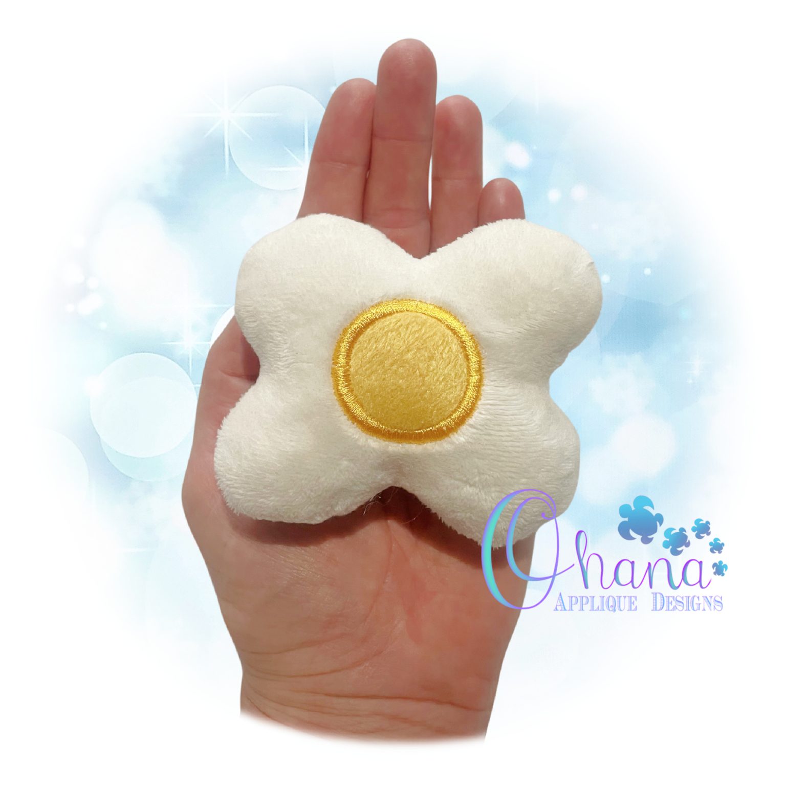 Flower Stuffie Embroidery Design- Ohana Applique Designs