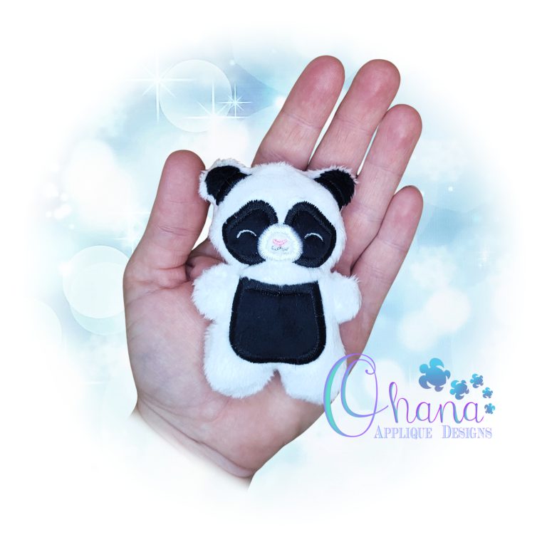 Simply Sweet Panda Stuffie Embroidery Design- Ohana Applique Designs