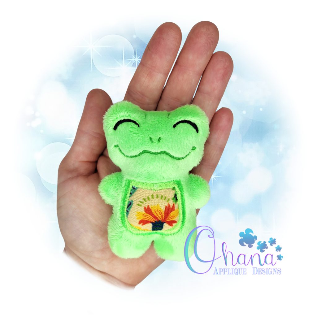 Simply Sweet Frog Stuffie Embroidery Design- Ohana Applique Designs