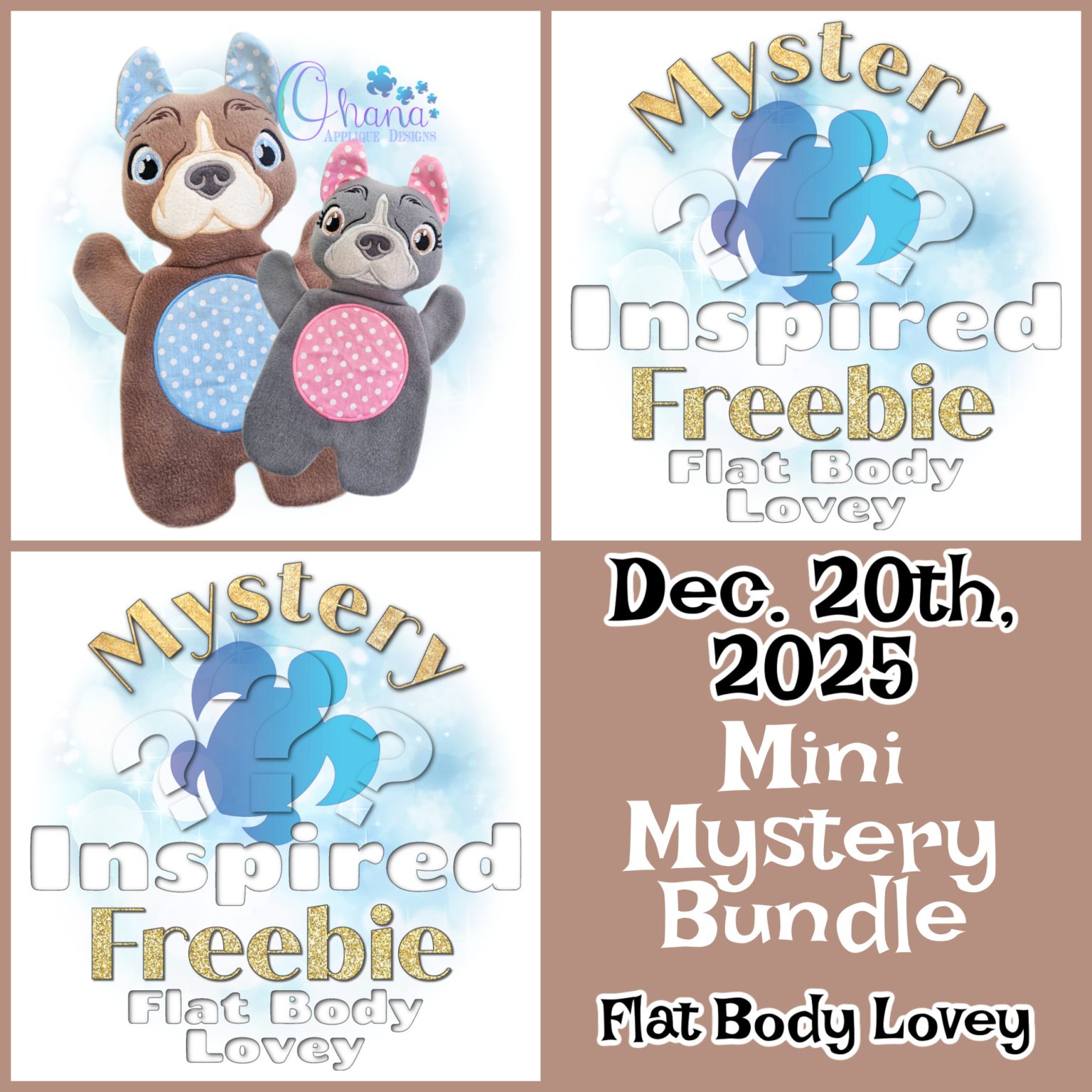 December 20th - Flat Body Lovey Mini Mystery Bundle – 2025 - Ohana ...