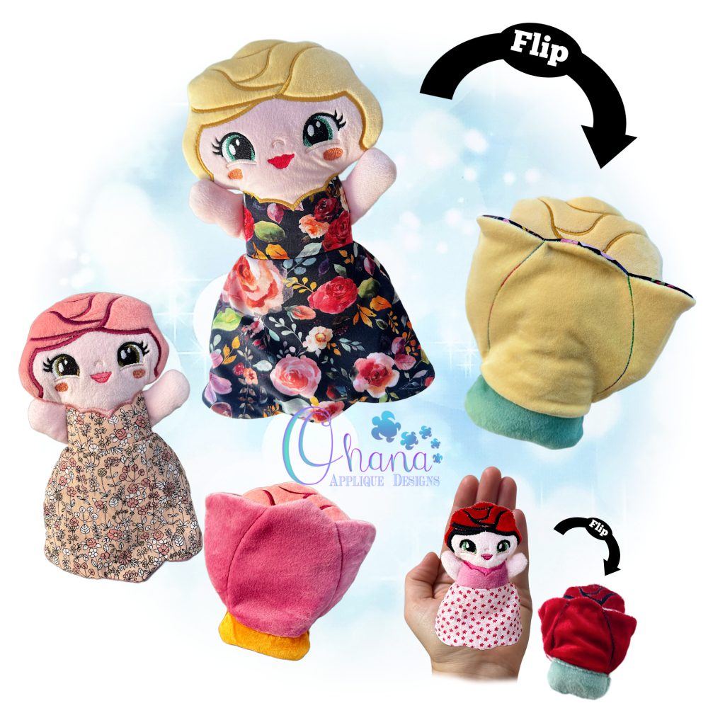 Roseabella Doll Stuffie Embroidery Design - OAD