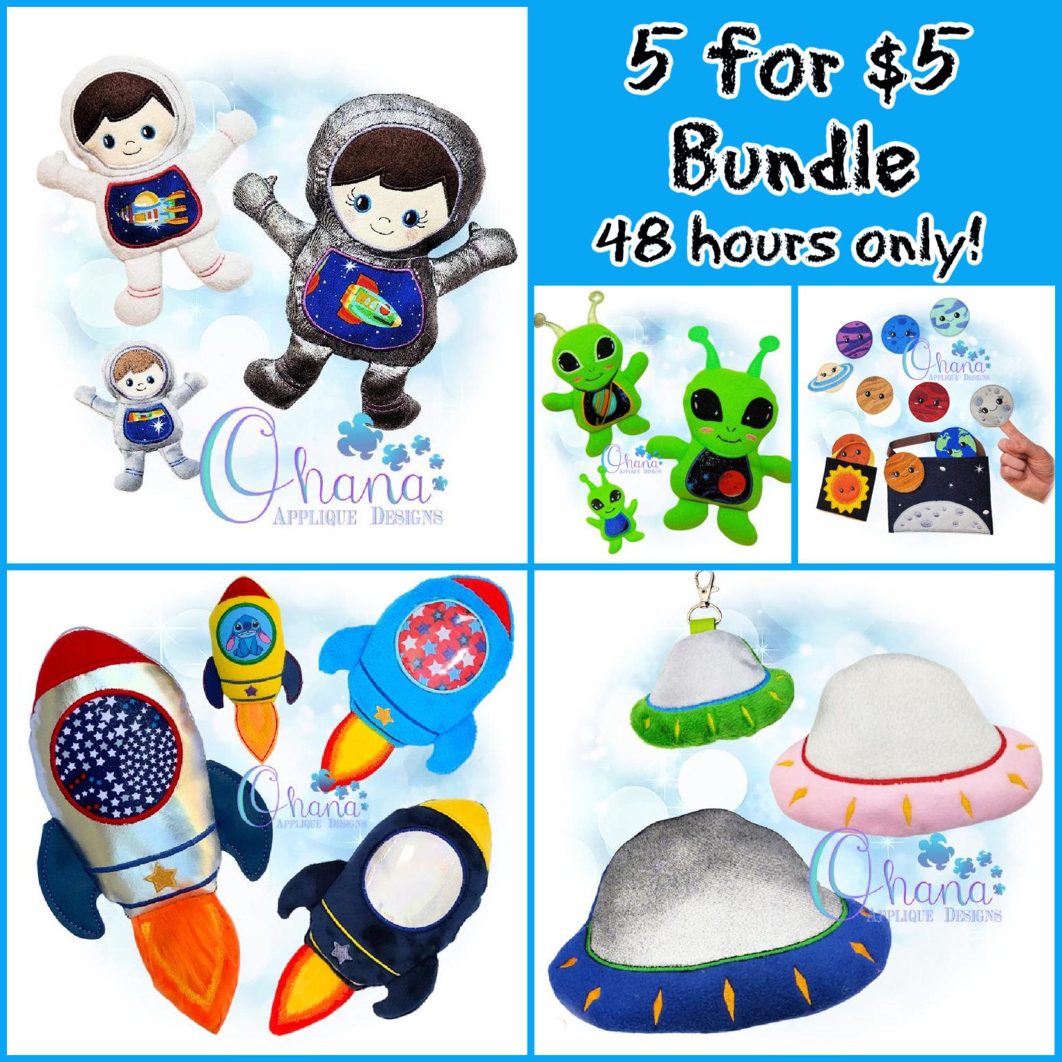 February 3rd 2026 - Outer Space Bundle - 5 for $5 - OAD