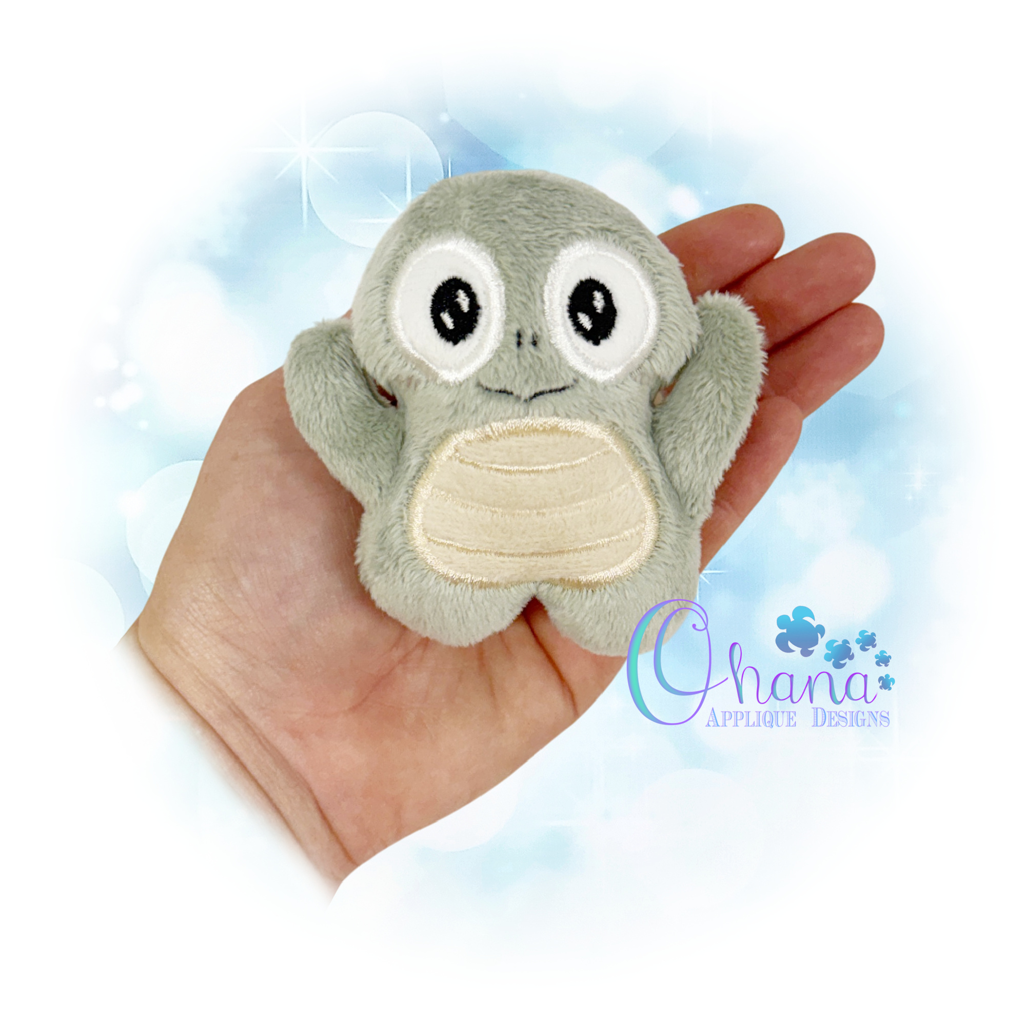 Huggable Turtle Stuffie Embroidery Design- OAD