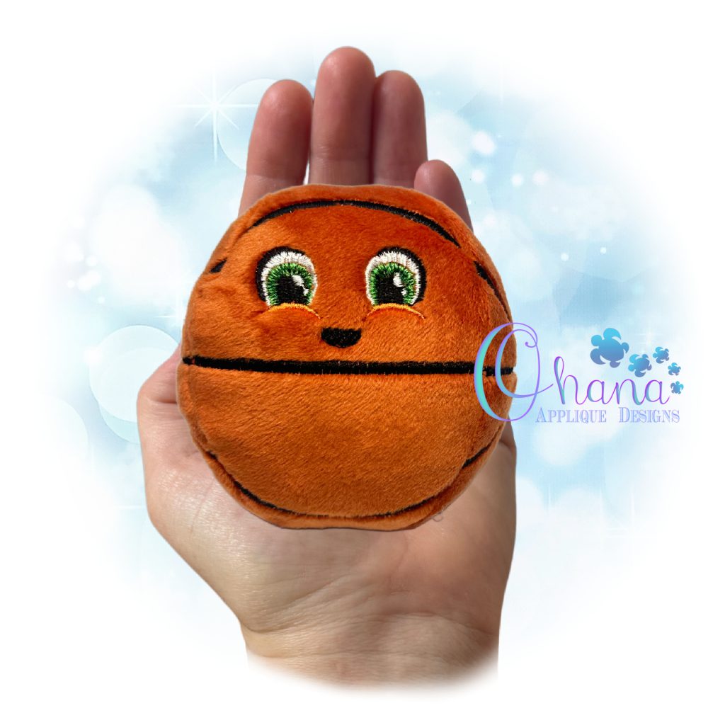 3D Basketball Stuffie Embroidery Design - OAD