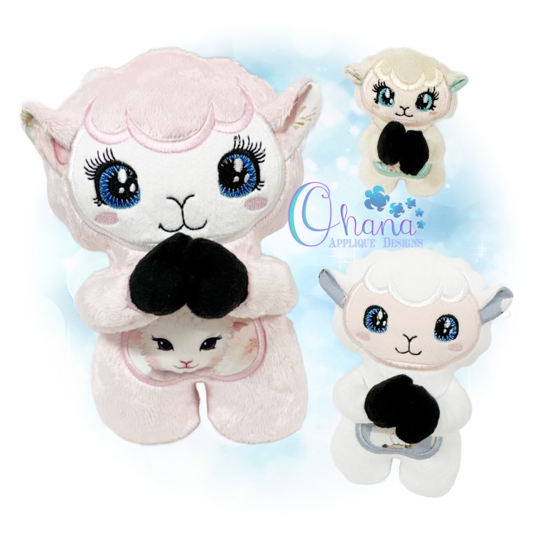 Praying Lamb Stuffie Embroidery Design- OAD