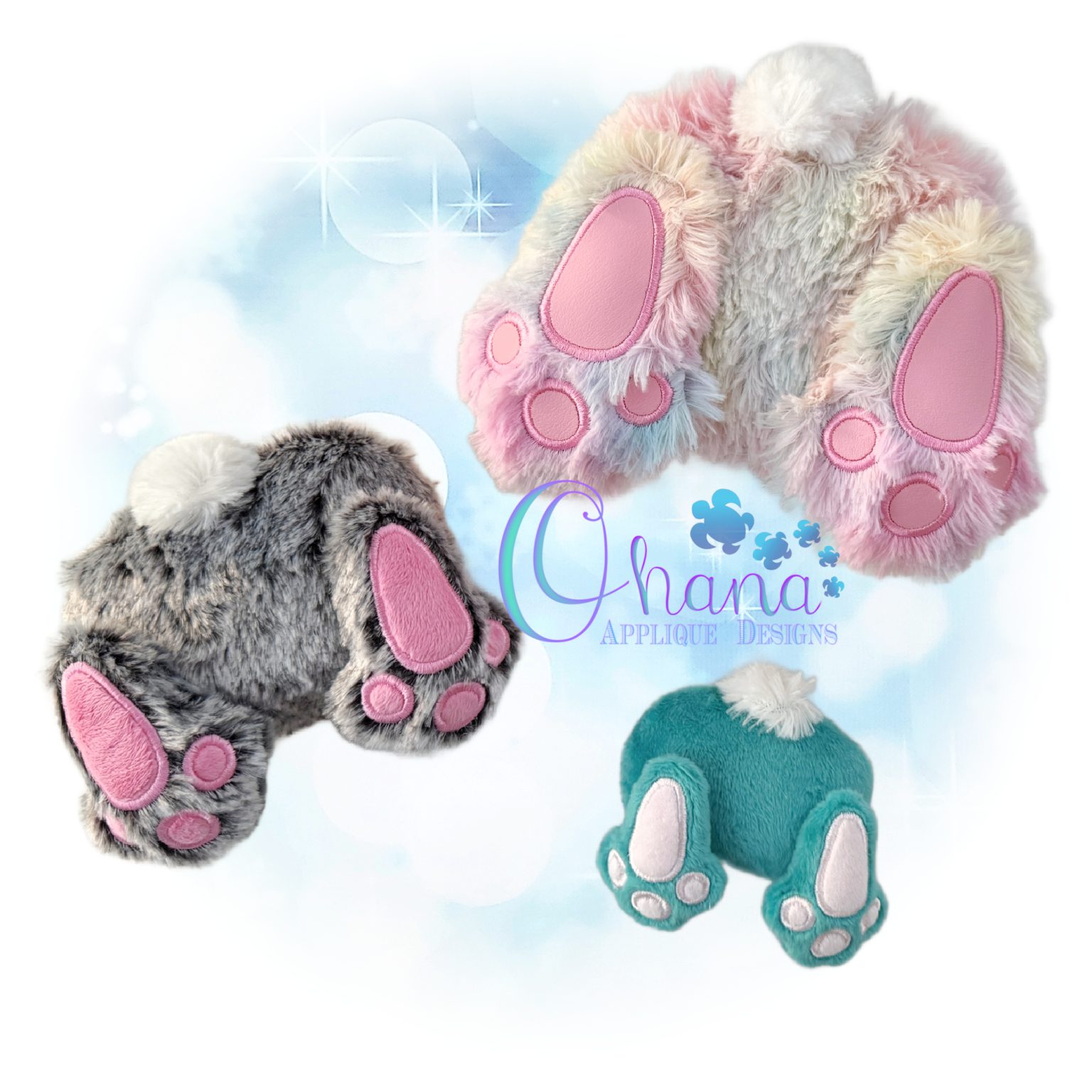 Bunny Butt Stuffie Embroidery Design- OAD