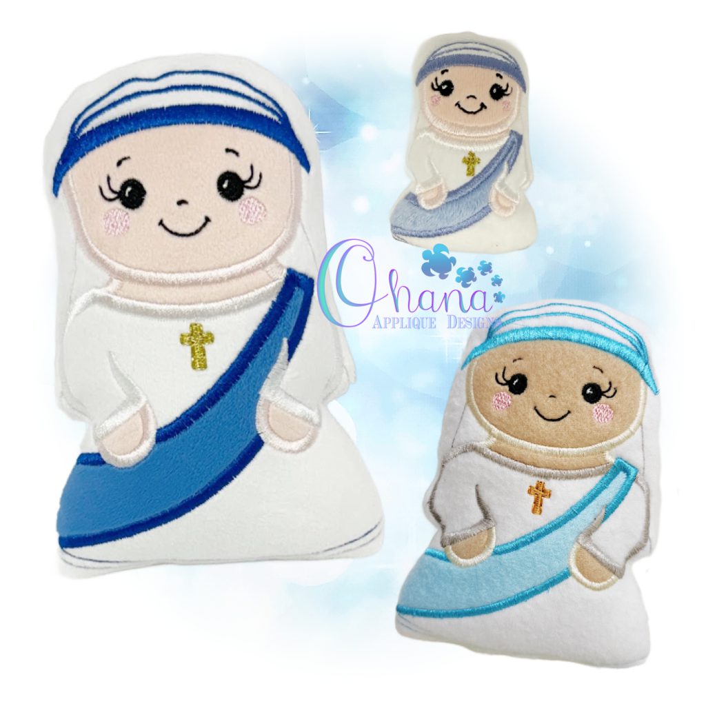 Mother Teresa Stuffie Embroidery Design- OAD